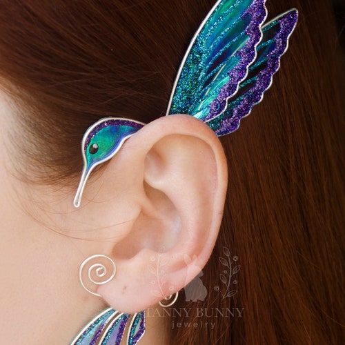 Humming Bird Ear Cuff No Piercing Hummingbird Earring Jewelry - Etsy