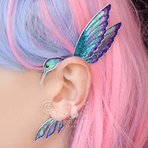 Humming Bird Ear Cuff No Piercing, Hummingbird Earring Jewelry - Etsy