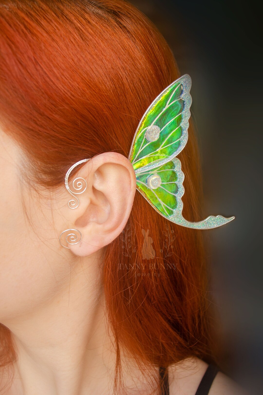 Luna Moth Butterfly Ear Cuff No Piercing, Fairy Wing Earring - Etsy