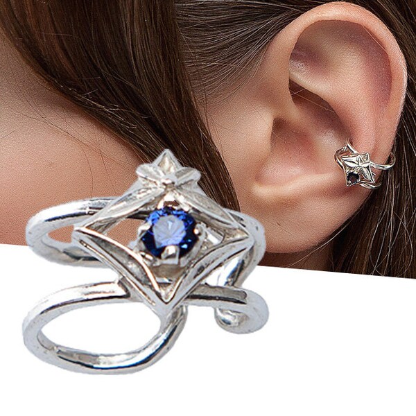 Blue Ear Cuff - Etsy