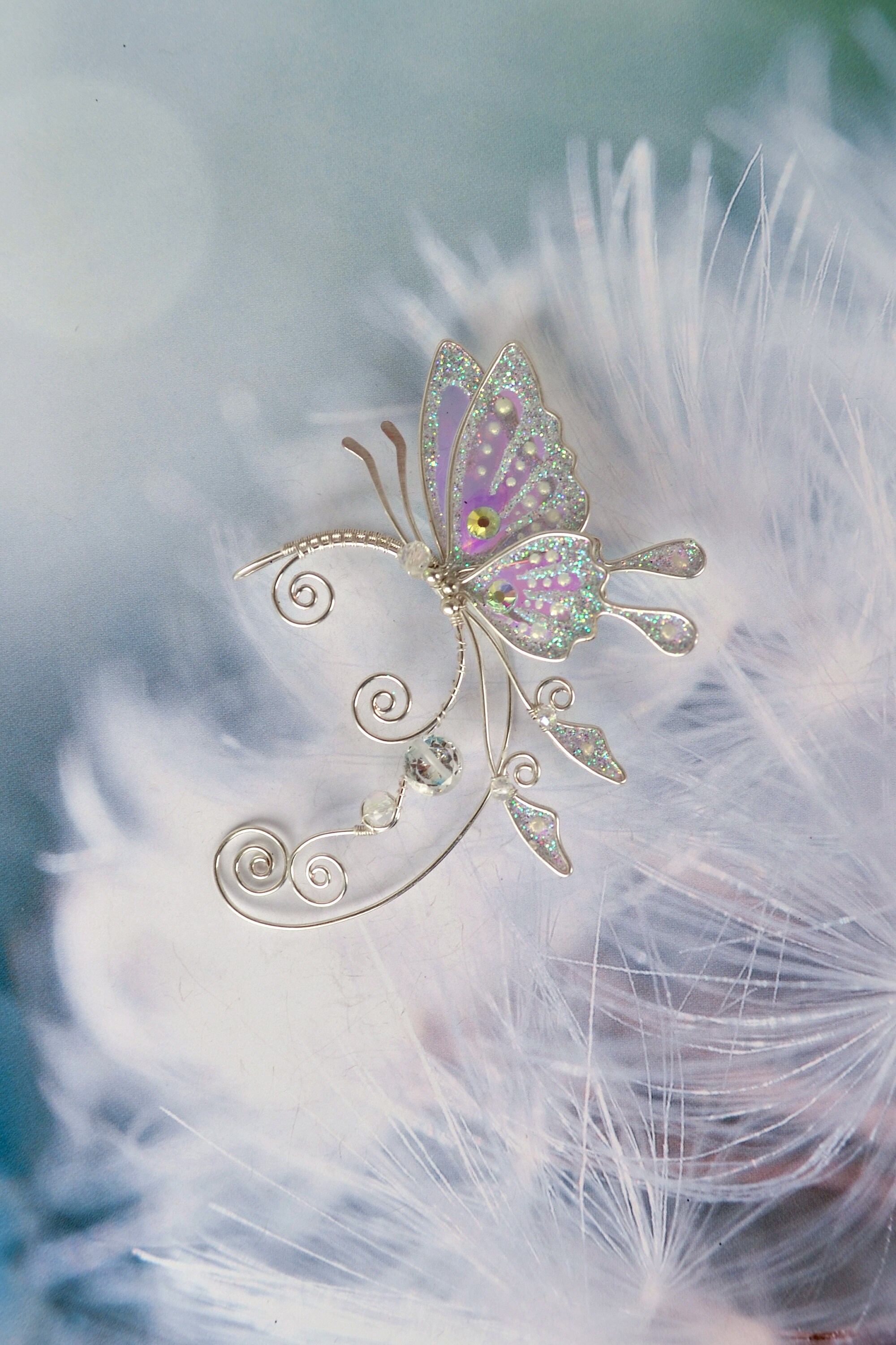 Blue Butterfly Ear Cuff Butterfly Ear Wrap Fairy Ear Cuff - Etsy