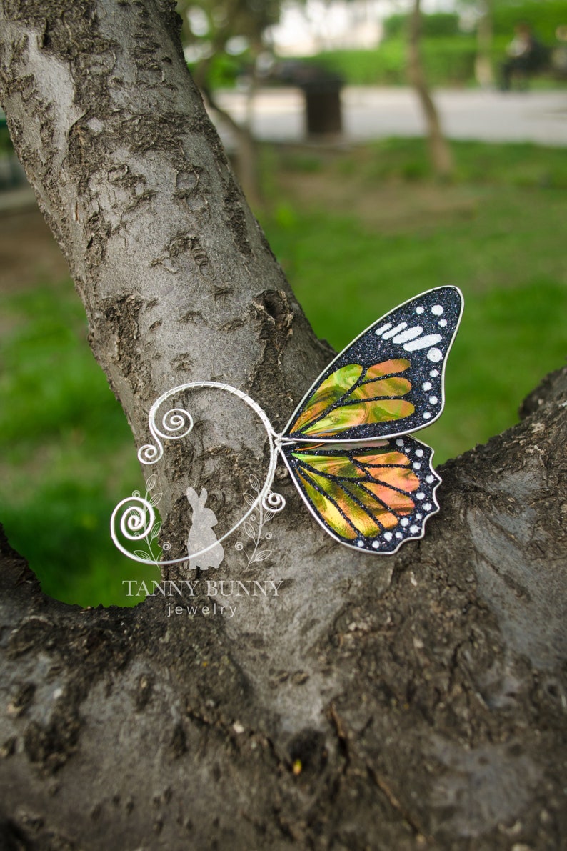 Monarch Butterfly Ear Cuff No Piercing Fairy Wing Earring - Etsy