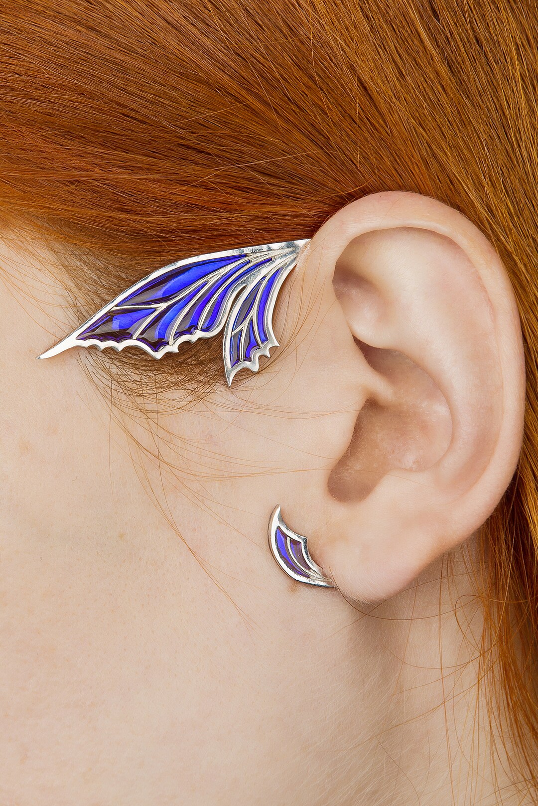 Fairy Ear Cuff No Piercing, Fairy Wing Ear Wrap Silver - Etsy