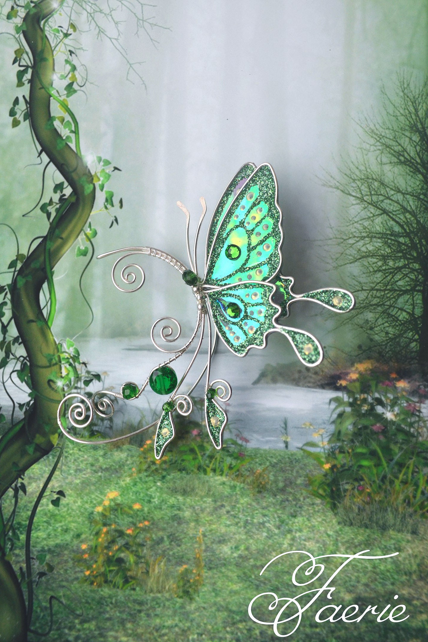 Blue Butterfly Ear Cuff Butterfly Ear Wrap Fairy Ear Cuff - Etsy