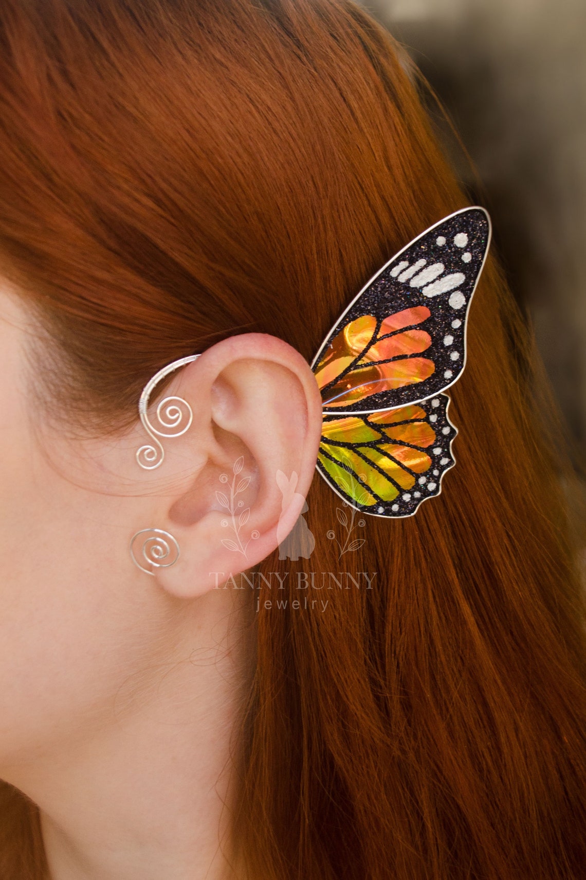 Monarch Butterfly Ear Cuff No Piercing Fairy Wing Earring - Etsy
