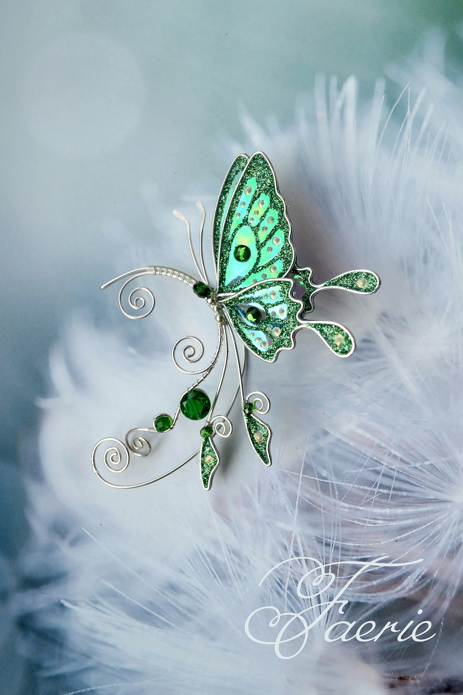 Blue Butterfly Ear Cuff Butterfly Ear Wrap Fairy Ear Cuff - Etsy