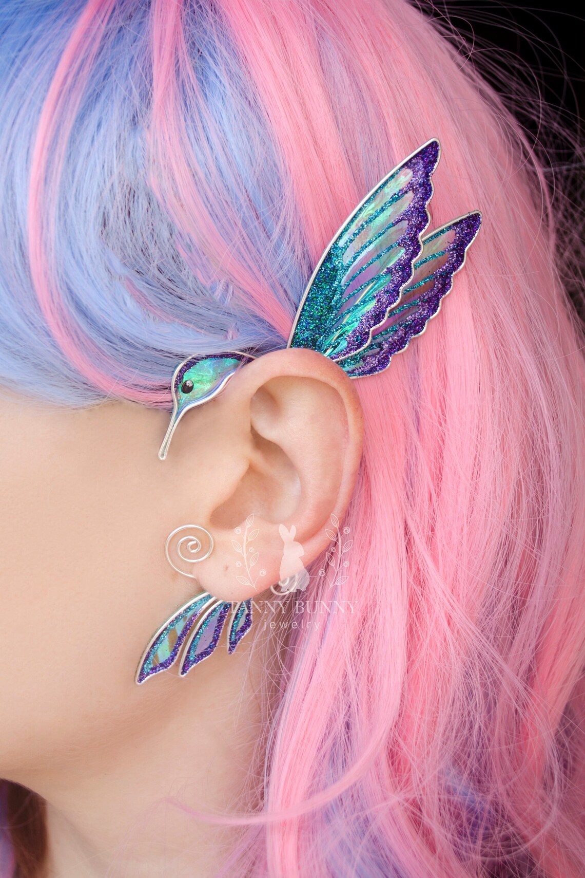 Humming Bird Ear Cuff No Piercing Hummingbird Earring Jewelry - Etsy