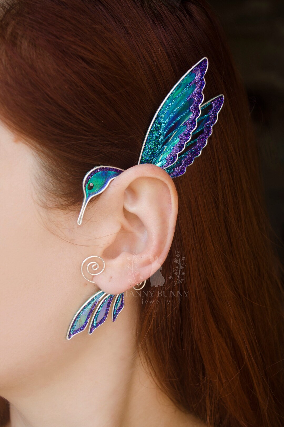 Humming Bird Ear Cuff No Piercing, Hummingbird Earring Jewelry - Etsy