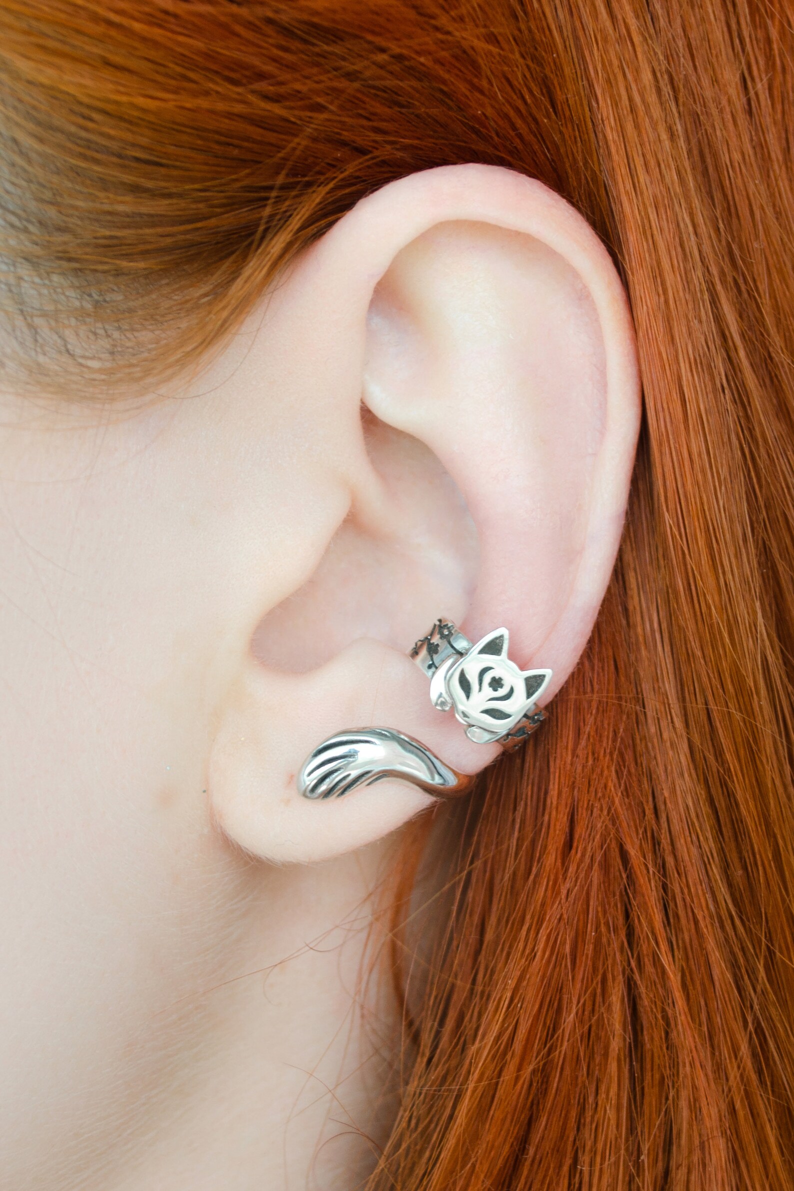 Japan Cat Ear Cuff No Piercing Kitsune Earcuff Cat Earring - Etsy