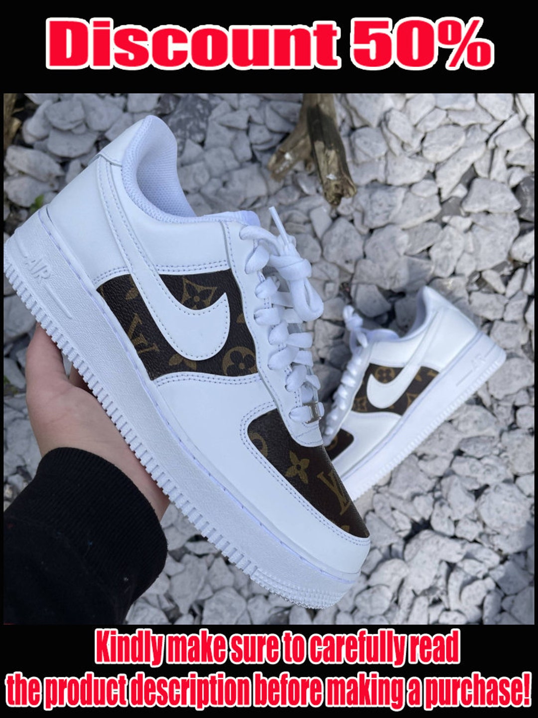 Monogram Fashion Luxury Air Force 1 Air Force 1 Custom Air - Etsy