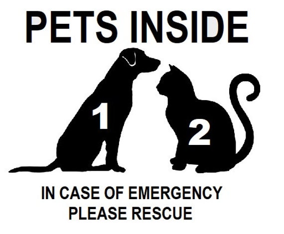 Emergency Rescue Pet Window Sticker | Etsy