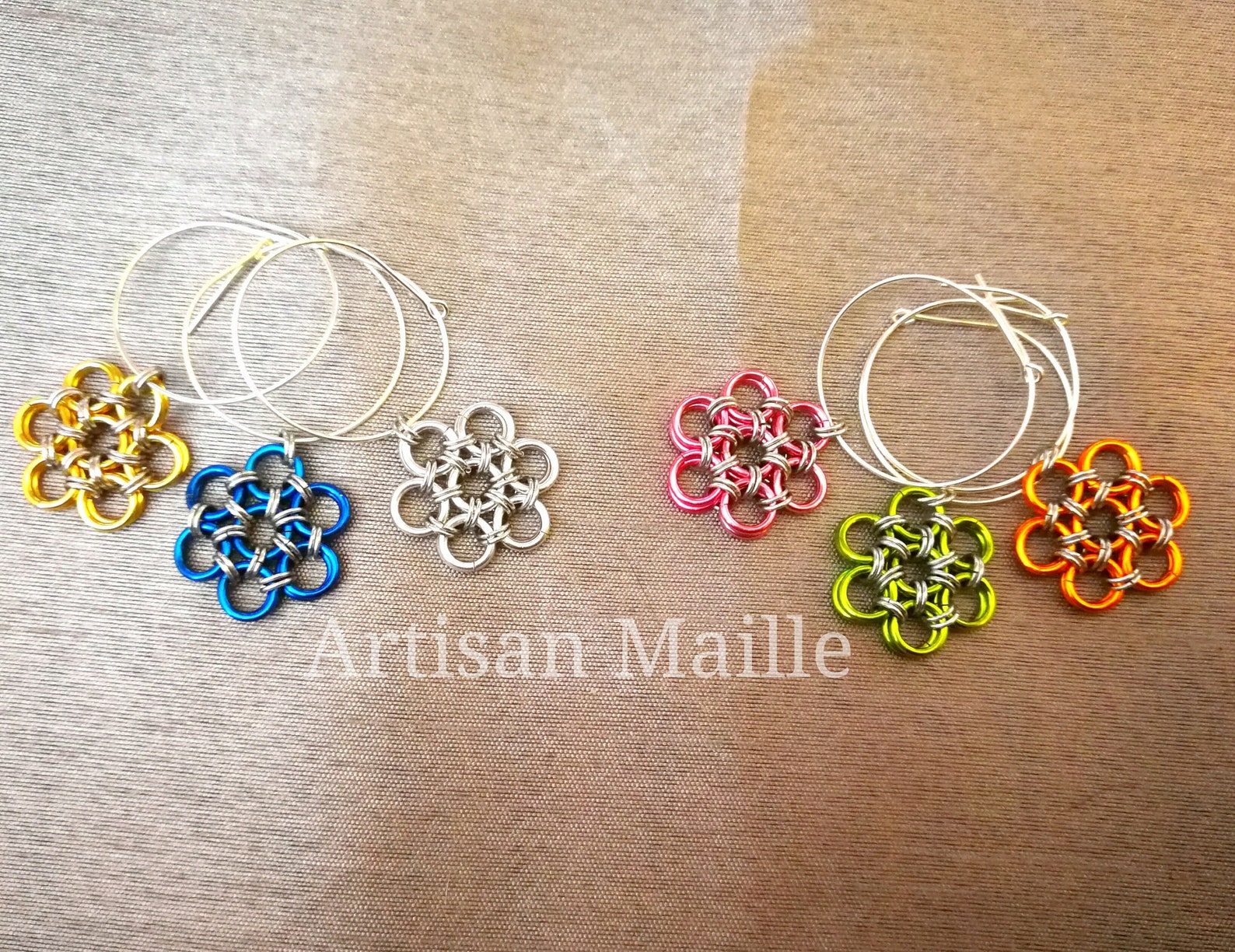Chainmaille Wine Glass Charms - Etsy
