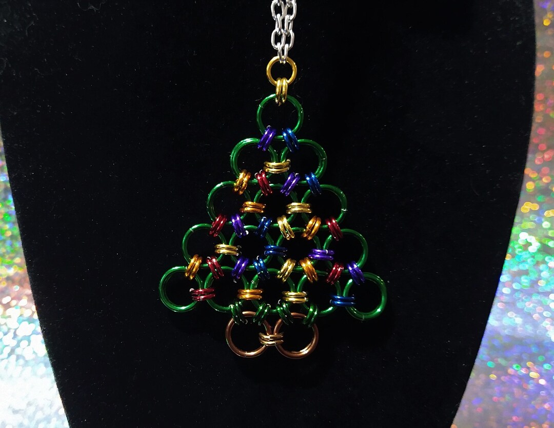 Chainmaille Christmas Tree Ornaments - Etsy