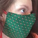 Large Reversible Deluxe Embellished Print Fabric Face Mask - Etsy