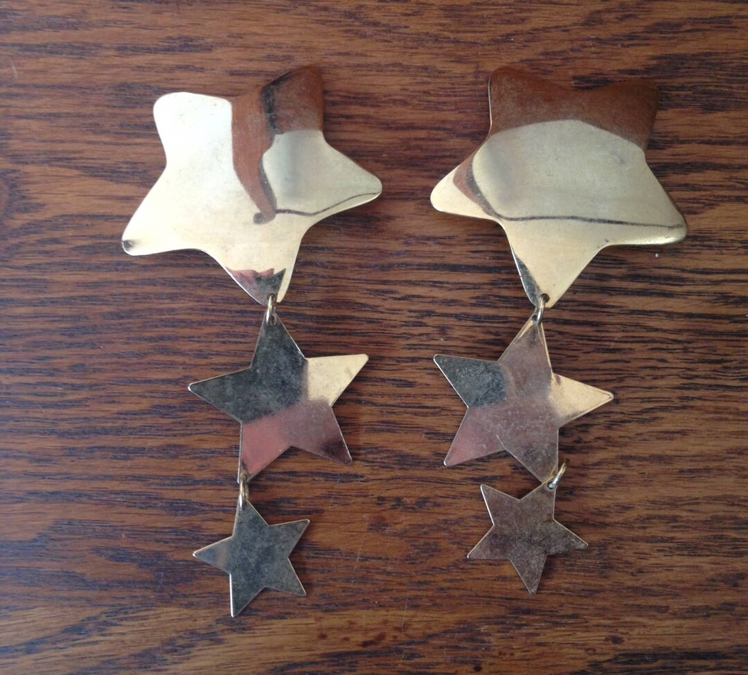 Falling Star Dangle Clip-ons - Etsy