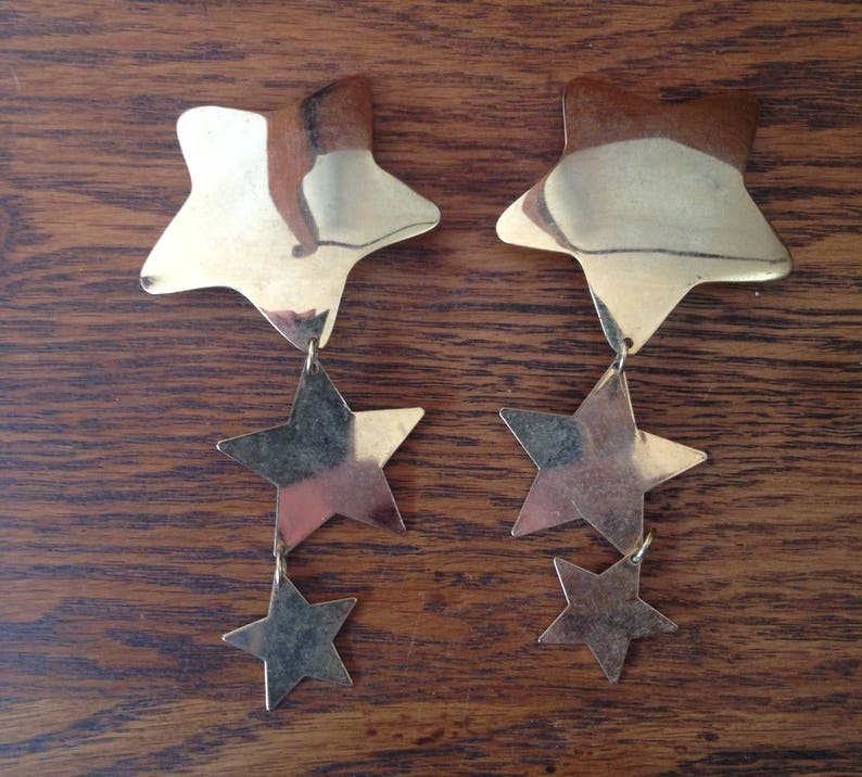 Falling Star Dangle Clip-ons - Etsy