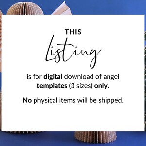 3D Angel SVG PDF, Paper Angel Template and Tutorial, DIY Paper ...