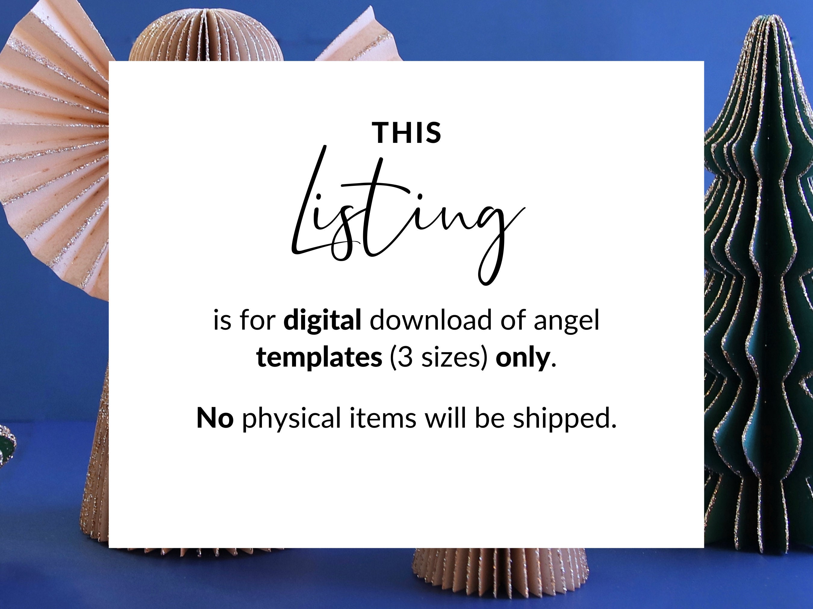 3D Angel SVG PDF, Paper Angel Template and Tutorial, DIY Paper ...