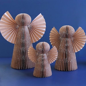 3D Angel SVG PDF, Paper Angel Template and Tutorial, DIY Paper ...