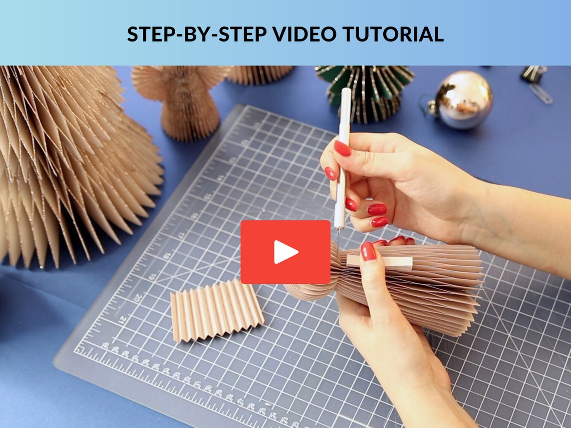 3D Angel SVG PDF, Paper Angel Template and Tutorial, DIY Paper ...