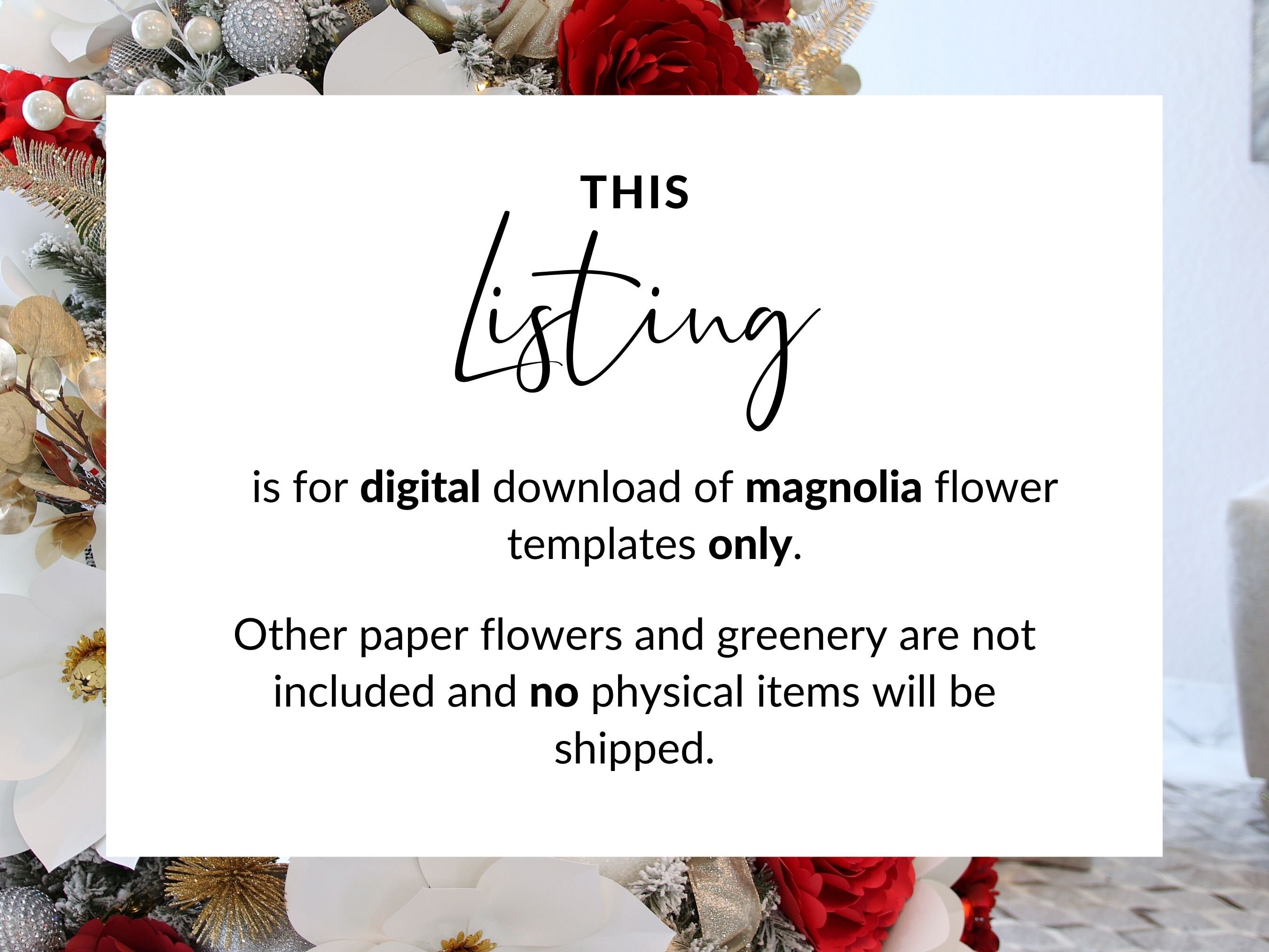 Magnolia SVG, Paper Flower Svg, Large Magnolia Paper Flower Svg, Paper ...