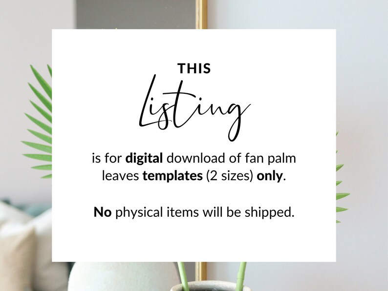 Fan Palm Leaf SVG PDF, Dxf, Extremely Realistic Palm Leaf Template and ...