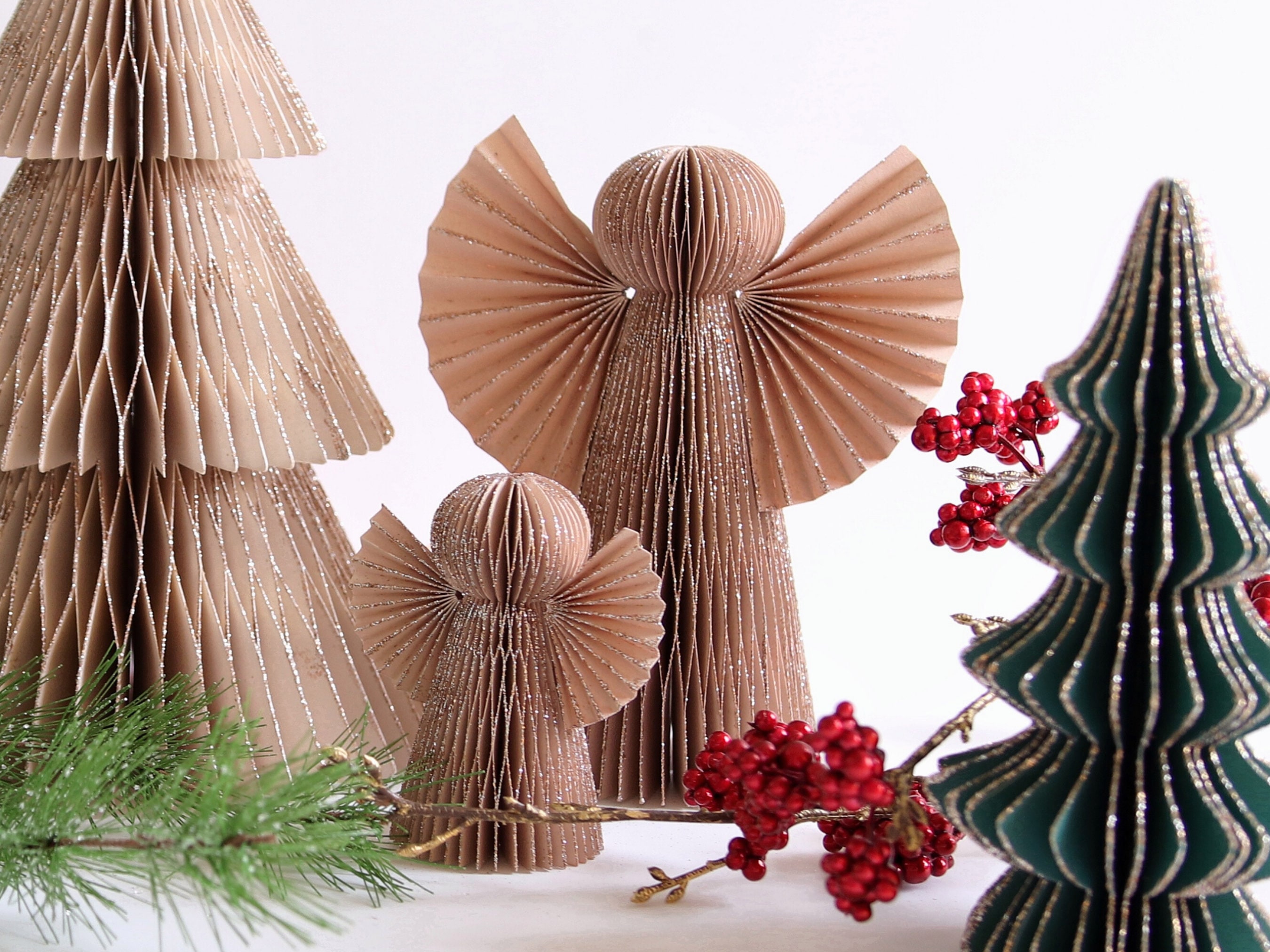 3D Angel SVG PDF, Paper Angel Template and Tutorial, DIY Paper ...