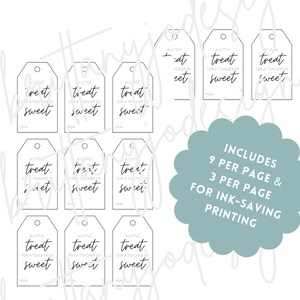A Little Treat for a Teacher so Sweet Gift Tags, Teacher Appreciation ...