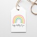 Rainbow Happy Birthday Printable Gift Tag Happy Birthday, Birthday Tag ...