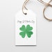 St. Patricks Day Printable Tags, Shamrock Tags, Saint Patricks Day Tags ...