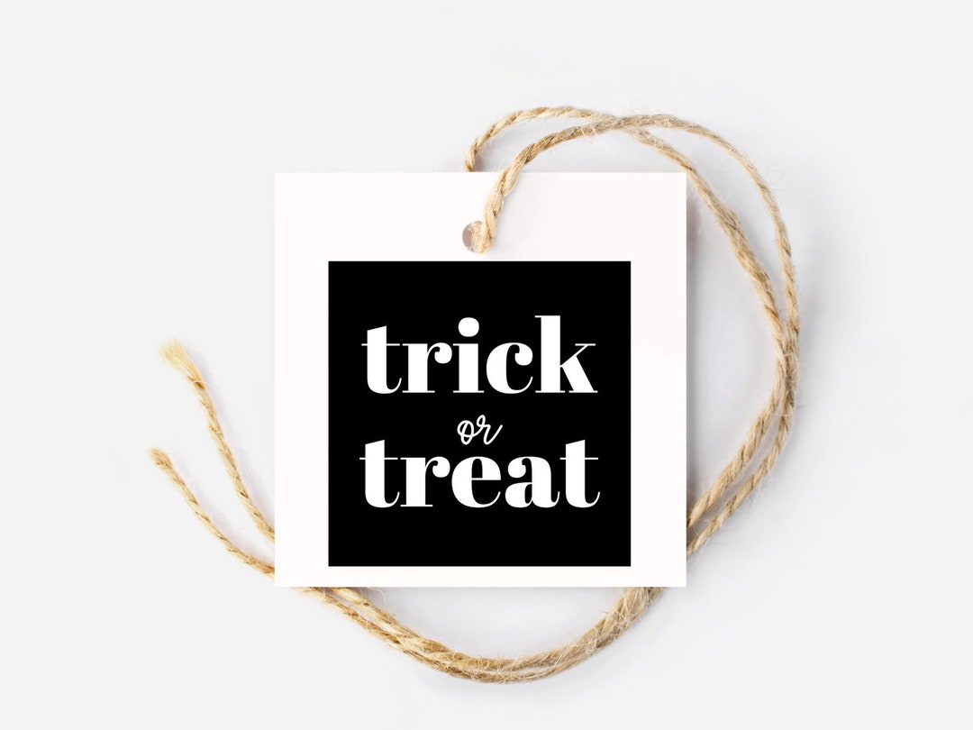 Trick or Treat Gift Tag, Happy Halloween Printable, Boo Basket ...
