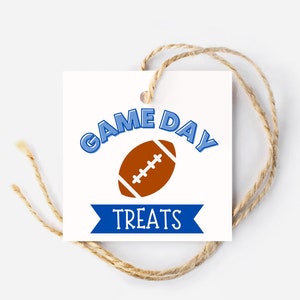 Football Game Day Treat Tag, Post-game Snack, Football Tag, Kids Sports ...