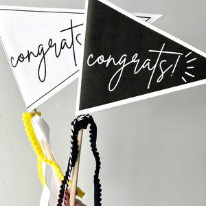 Congrats Pennant Flag DIY Pennant Celebration Banner - Etsy
