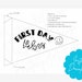 First Day Vibes Pennant Flag, Printable Pennant Flag, First Day of ...