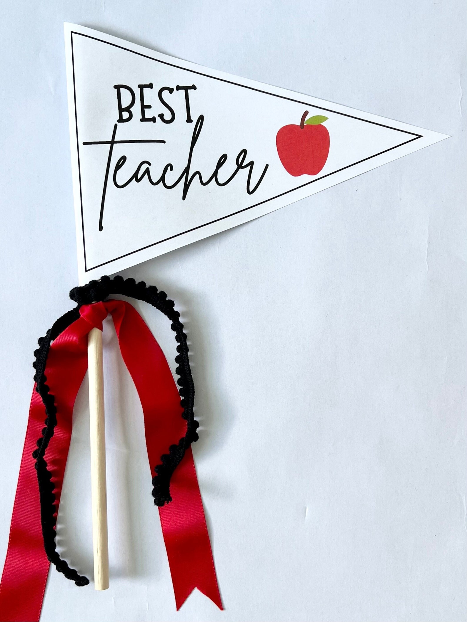 Best Teacher Pennant Flag Teacher Appreciation Gift End of - Etsy