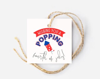 Have a SPARKLING 4th of July Gift Tag, Sparkler Gift Tag, Fourth of ...
