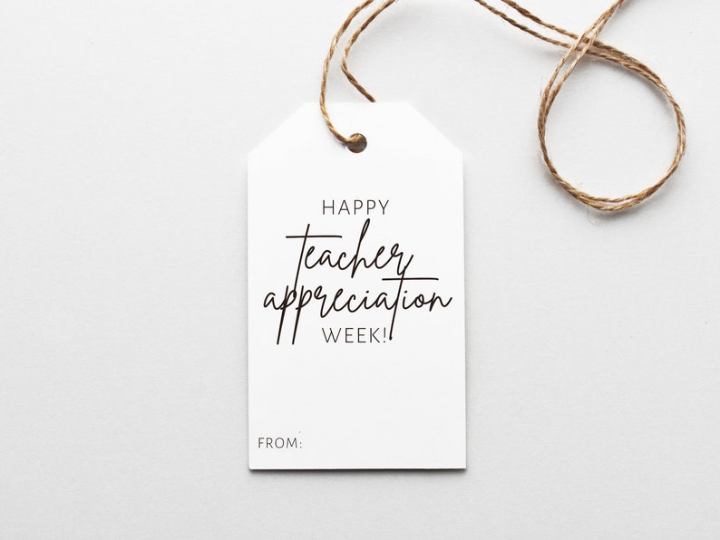 Happy Teacher Appreciation Week Gift Tags Teacher - Etsy
