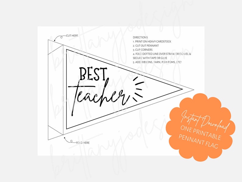Minimalist Best Teacher Flag Teacher Appreciation Gift End - Etsy