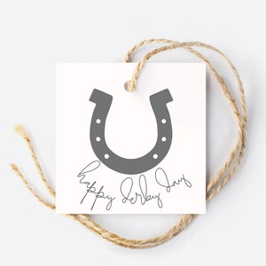 Happy Derby Day Gift Tag, Kentucky Derby Printable, Square Hang Tags ...