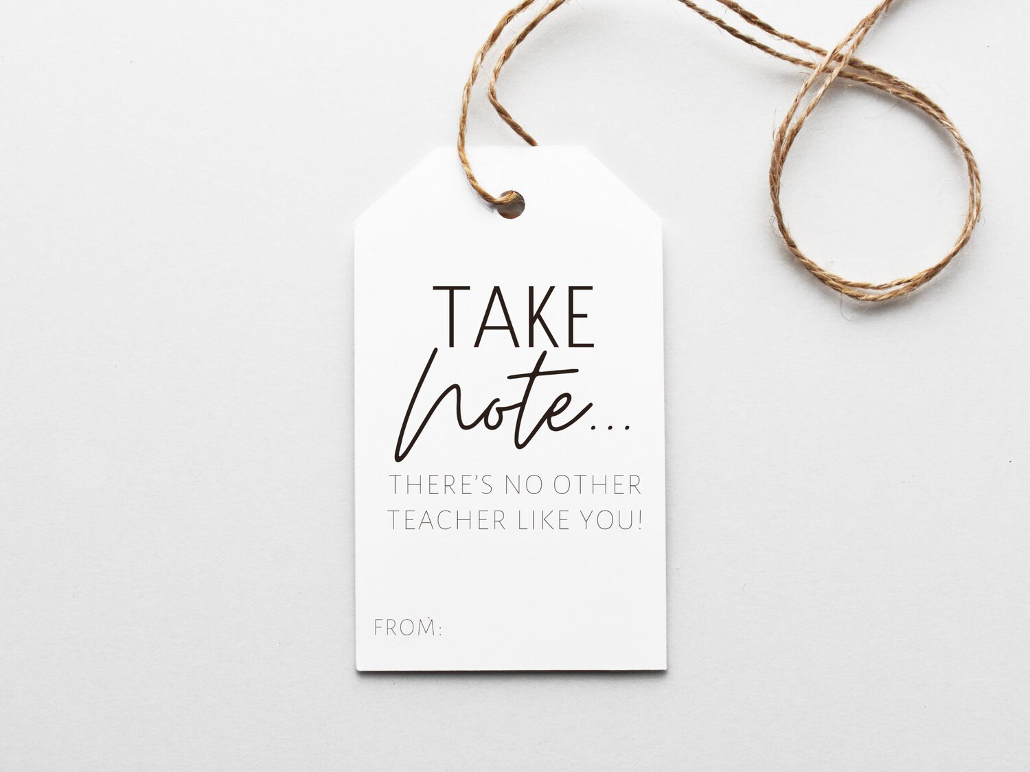 Note Tags For Gifts