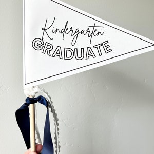 Kindergarten Graduate Pennant Flag, Peace Out Kinder, DIY Pennant ...