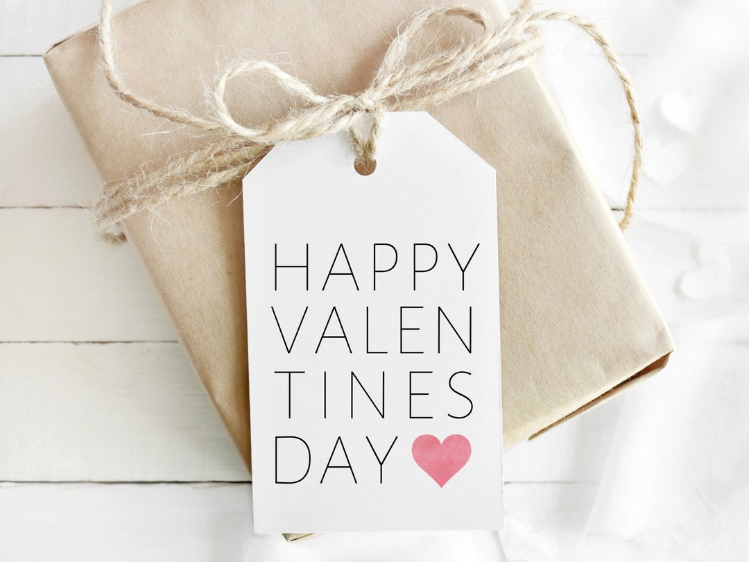 Valentine Gift Tag, Valentine Hang Tag, Printable Gift Tags, Valentines ...