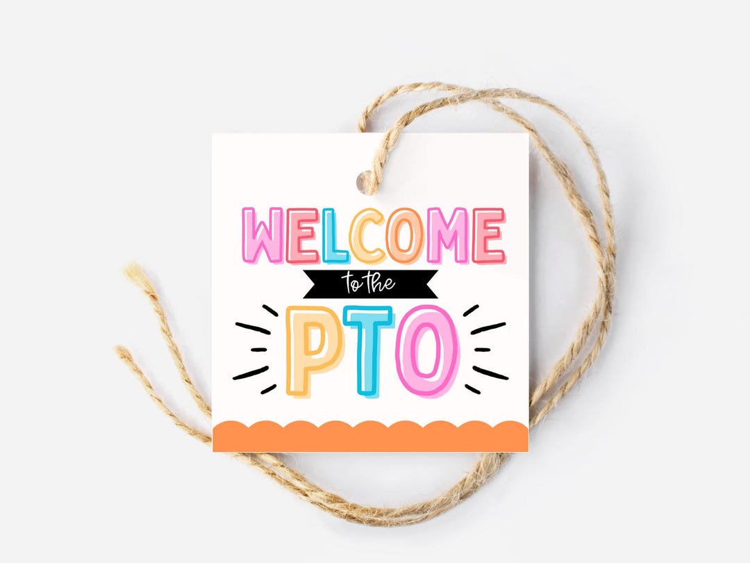 Welcome to the PTO Gift Tag, PTO Printable, Welcome Gift, Volunteer ...