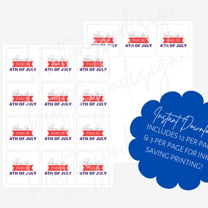 Have a SPARKLING 4th of July Gift Tag, Sparkler Gift Tag, Fourth of ...