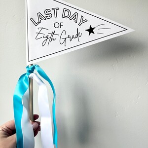 Last Day of School Pennant Flag, 1st Day of Summer, DIY Pennant, Photo ...