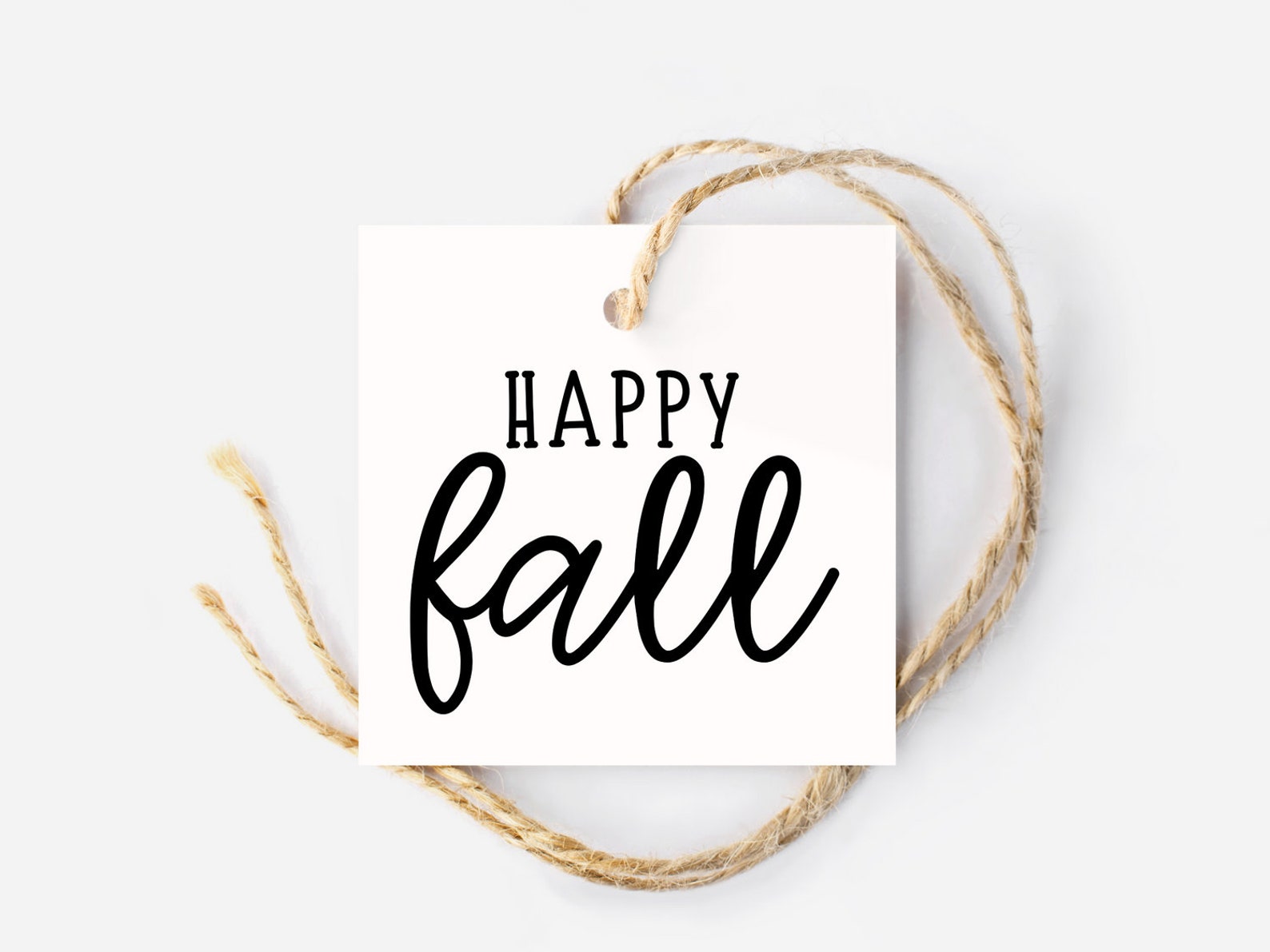Minimalist Fall Gift Tag, Happy Fall Tag, Printable Gift Tags, Goodie ...