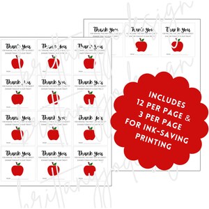 Dinner is on Us Gift Tags, Back to School, Teacher Gift, Gift Tag, Hang ...