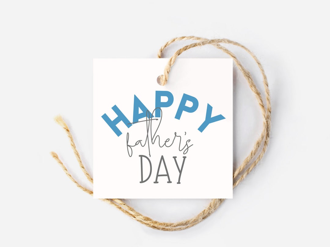 Father’s Day Gift Tag, Square Tag, Father’s Day Hang Tag, Printable ...