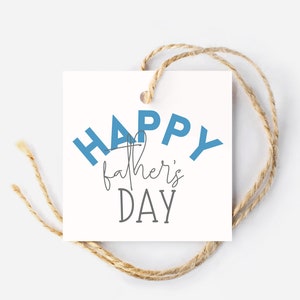 Father’s Day Gift Tag, Square Tag, Father’s Day Hang Tag, Printable ...
