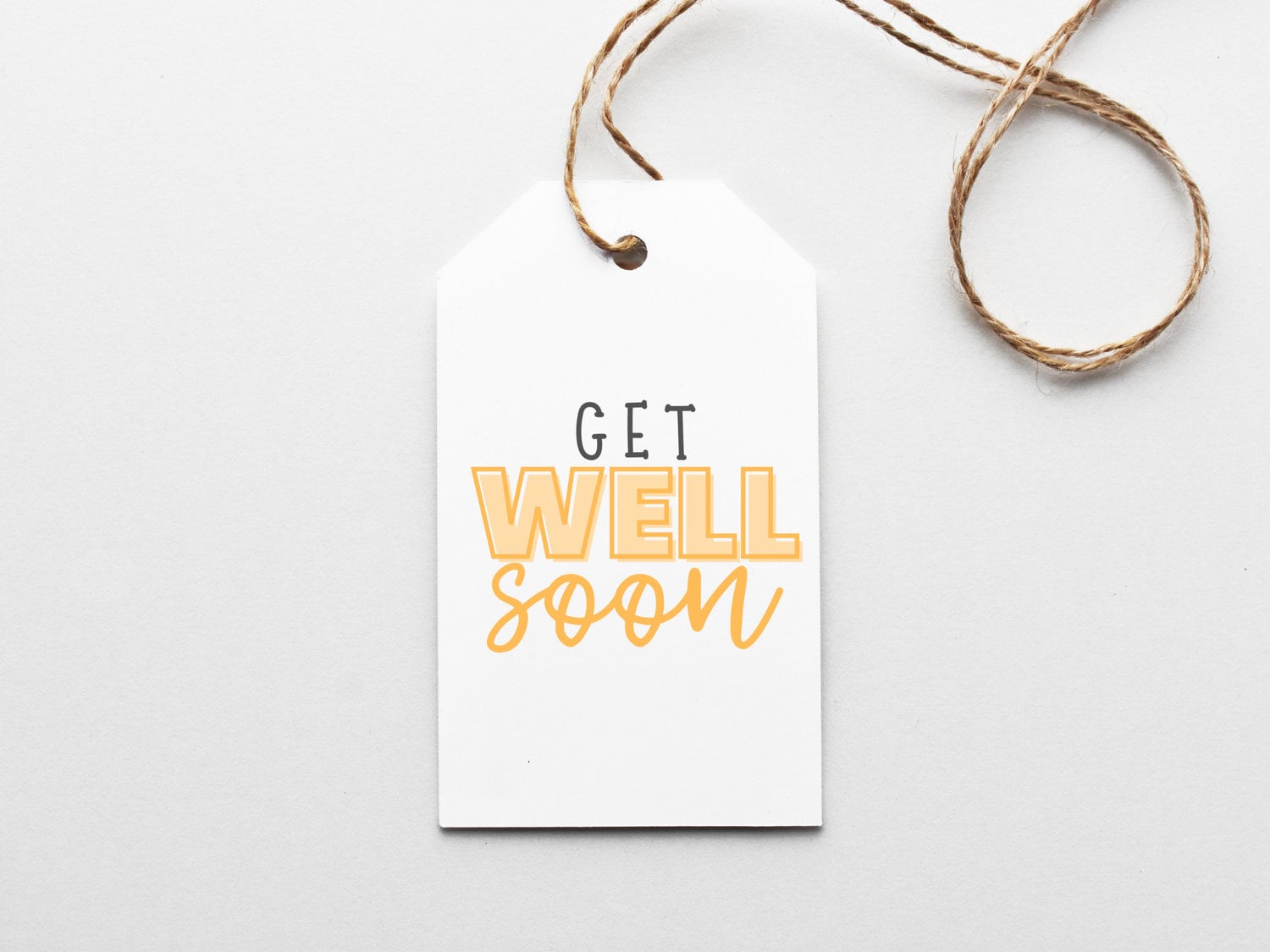 Get Well Soon Gift Tags, Under the Weather Gift, Care Package Printable ...
